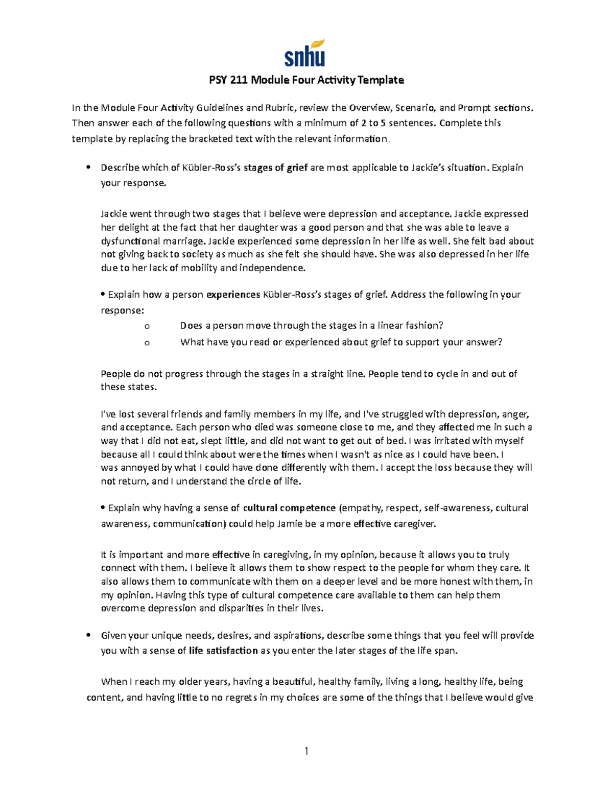 - PSY 211 Module Four Activity Template - PSY 211 Module Four Activity ...