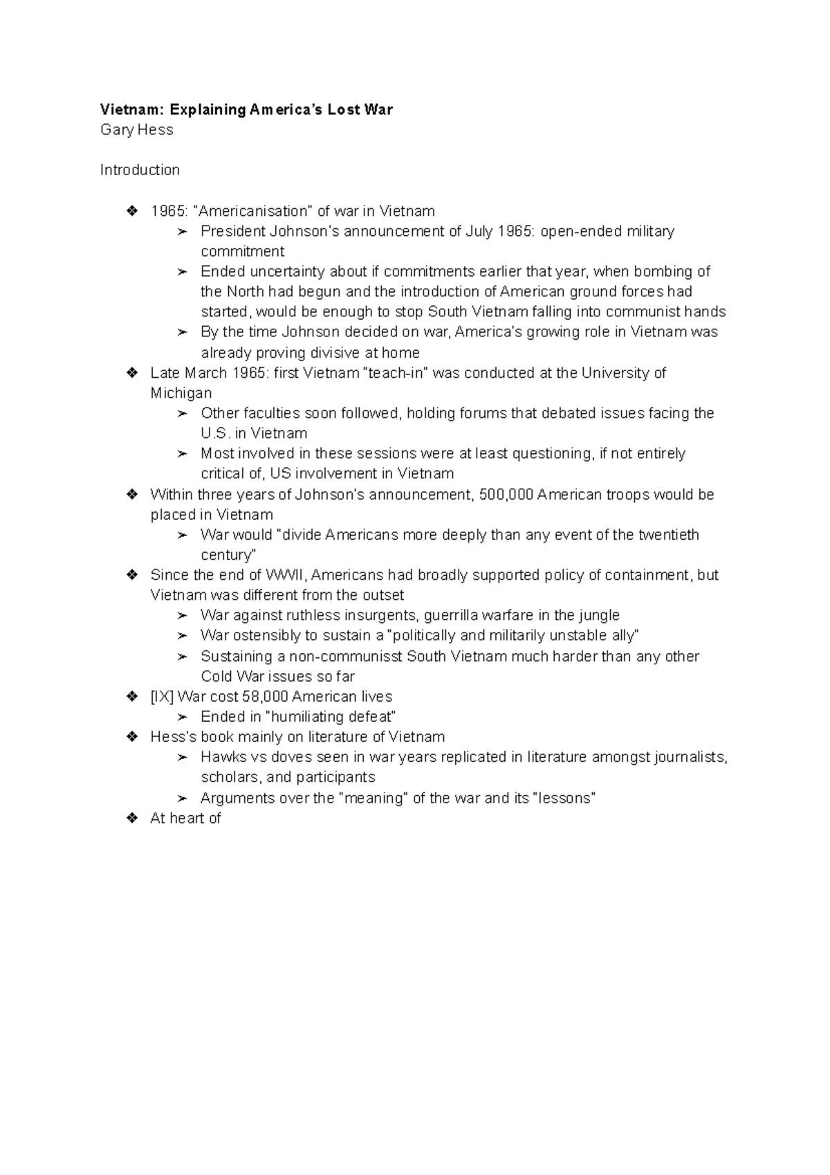 Vietnam Explaining America’s Lost War - Vietnam: Explaining America’s ...