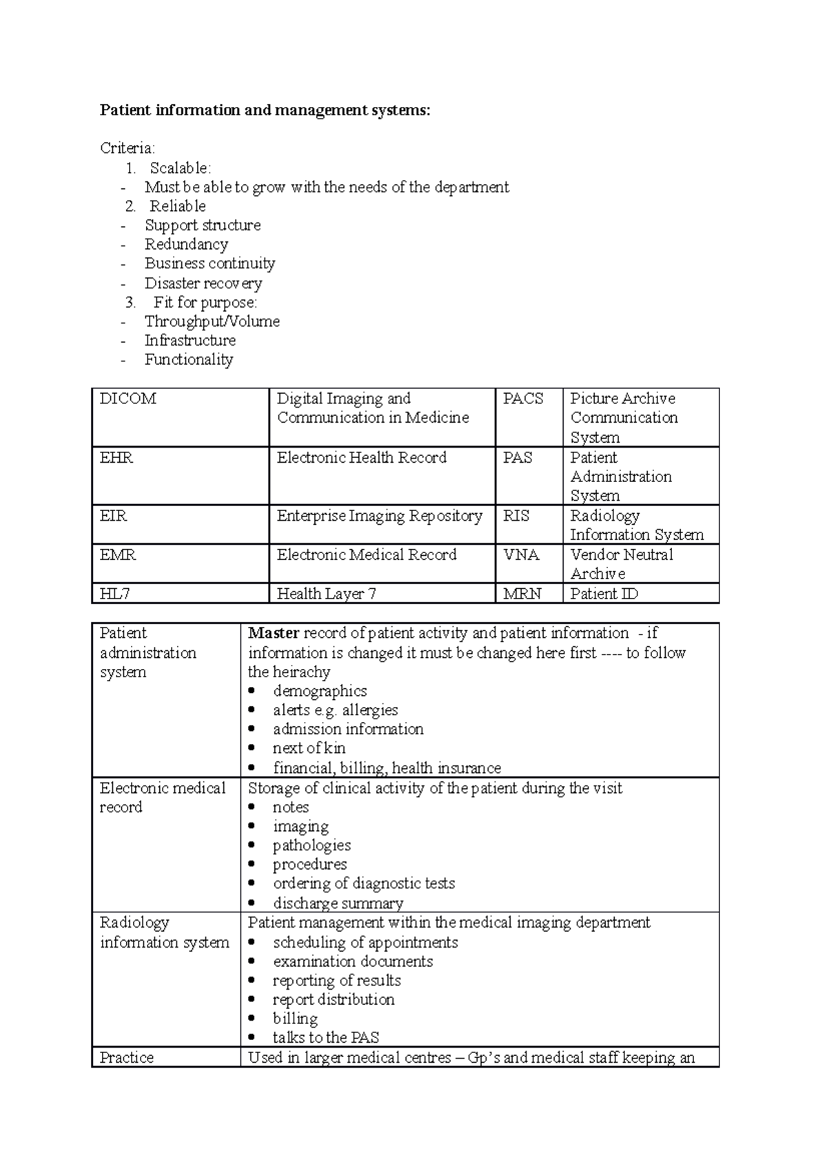 Patient information and management systems - Patient information and ...