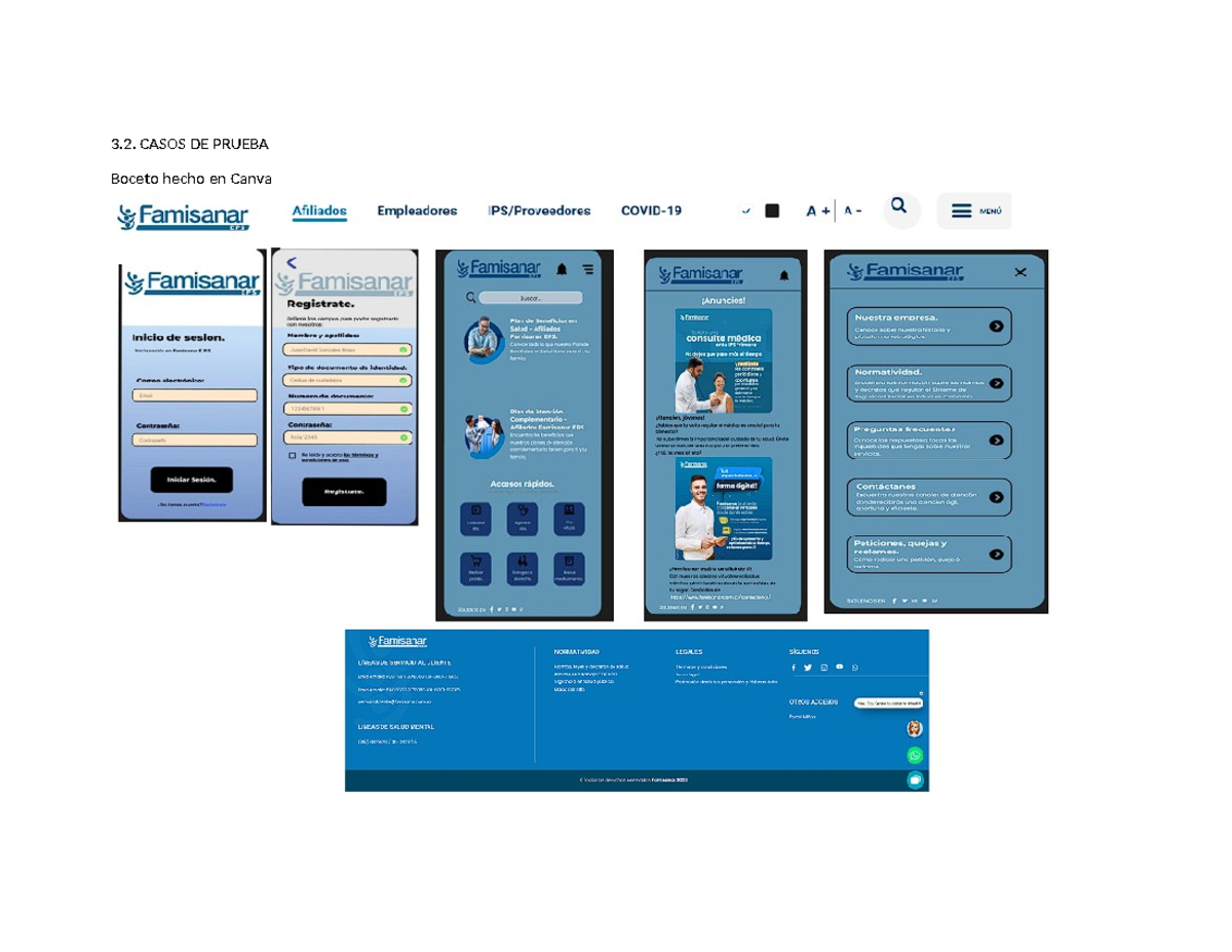 Casos de prueba - 3. CASOS DE PRUEBA Boceto hecho en Canva Casos de prueba CASO DE PRUEBA Inicio ...