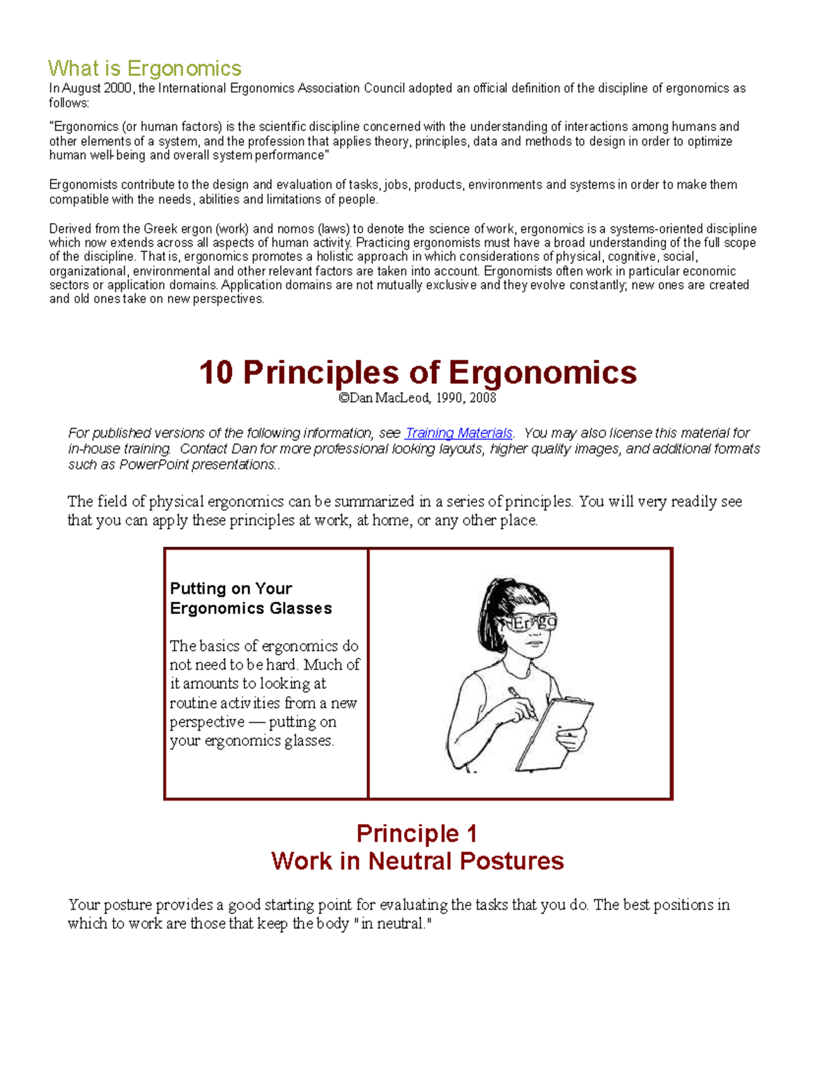 What Is Ergonomics In Industrial Psychology at Natasha Ransford blog