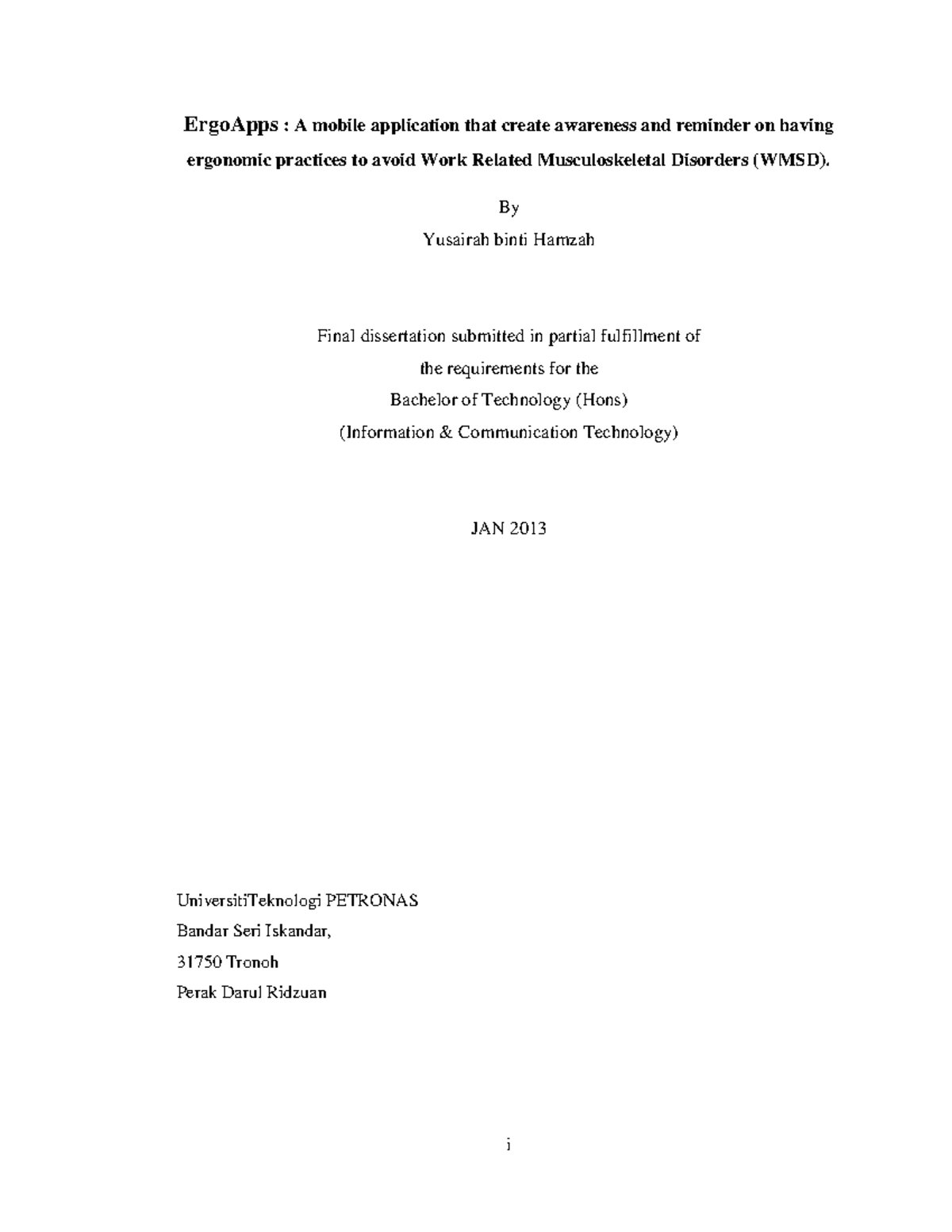 Thesis 13433 Yusairah binti Hamzah - i ErgoApps : A mobile application ...