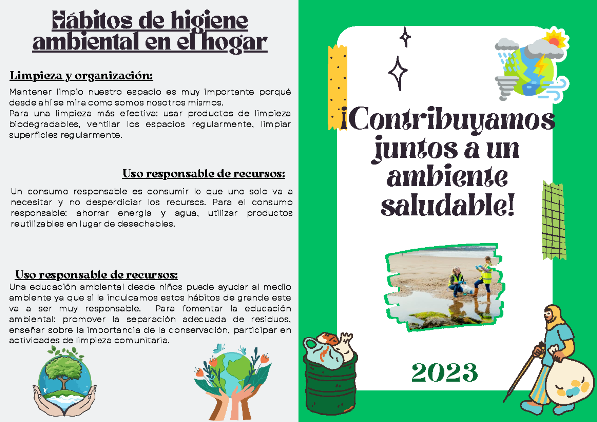 Copia de ¡Contribuyamos juntos a un ambiente saludable - ¡Contribuyamos ...