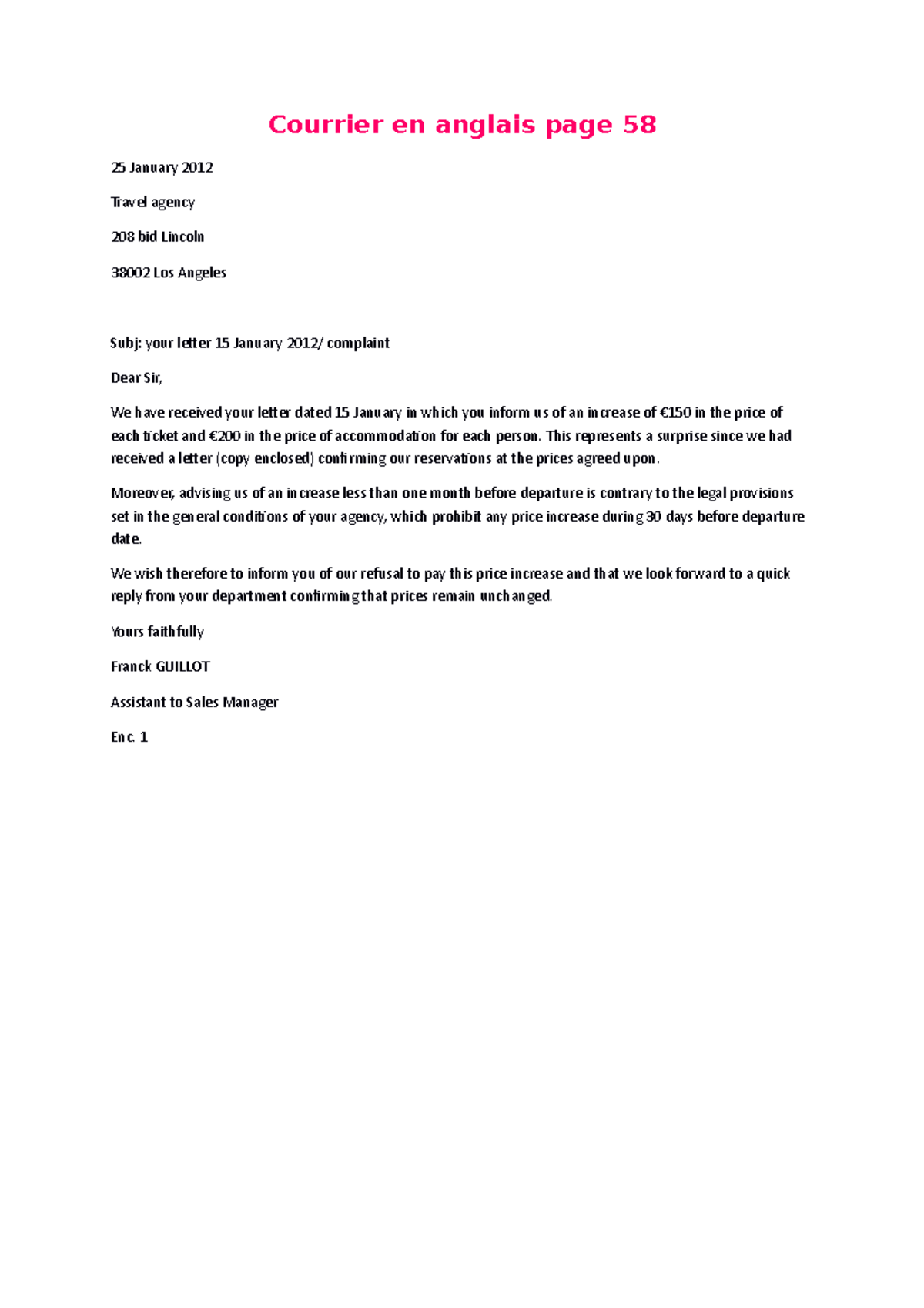 Formule Courrier Anglais: Comment Écrire Une Lettre En Anglais – AMRX