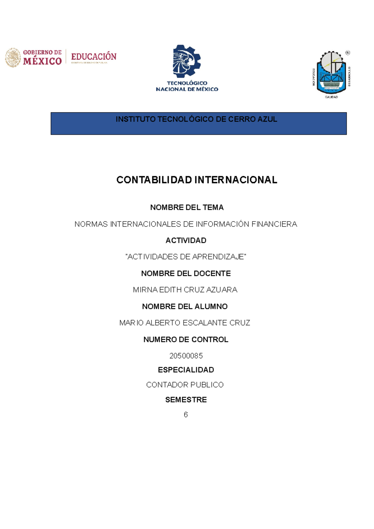 TEMA 1 NIIF Contabilidad Internacional - CONTABILIDAD INTERNACIONAL ...