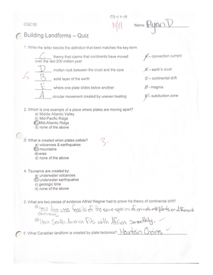 Canadian Geography - Grade: 9 - High School - Canada - Studocu