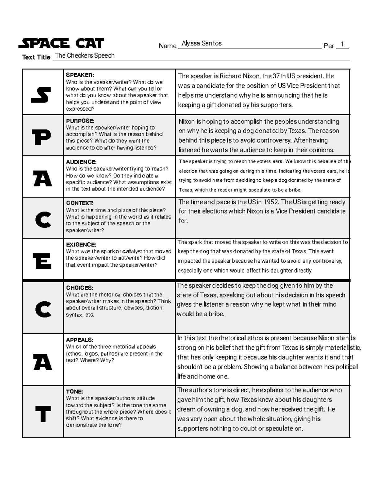 Kami Export - Alyssa Santos - Spacecat Worksheet - SPACE CAT Name - Studocu
