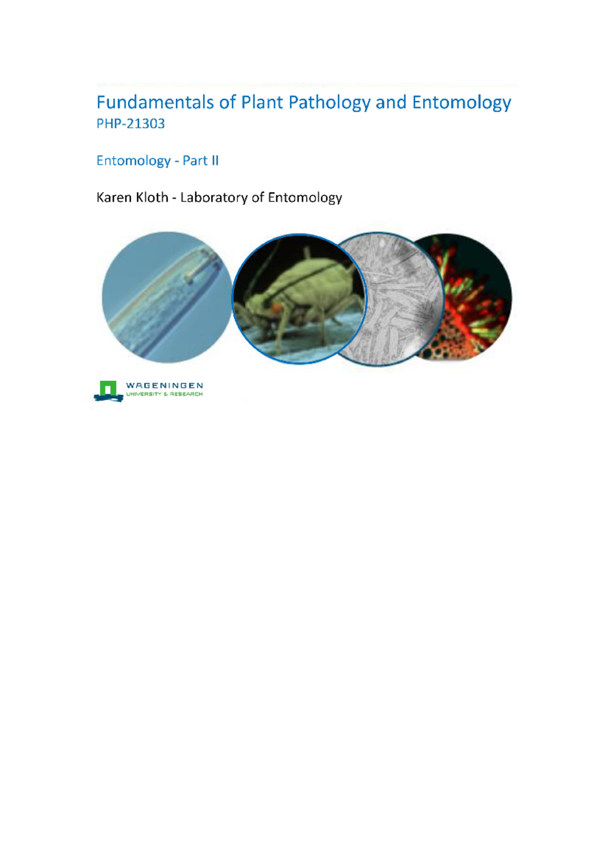 Entomology 2 - summary - Insect-plant interactions Talk about modes of ...
