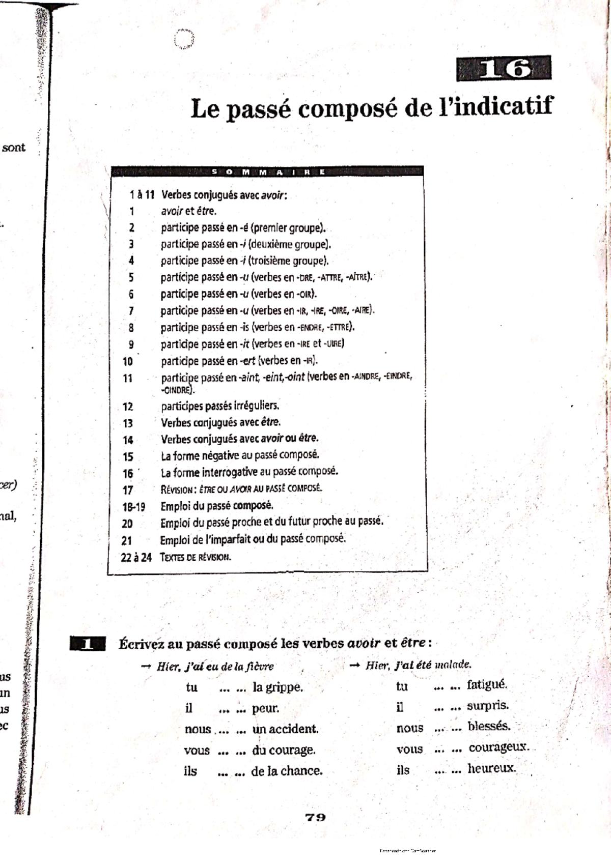 Le passé composé - Francés - Frances II - Studocu