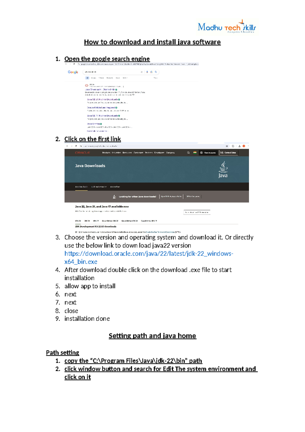 4. Java Installation - Good - How to download and install java software ...