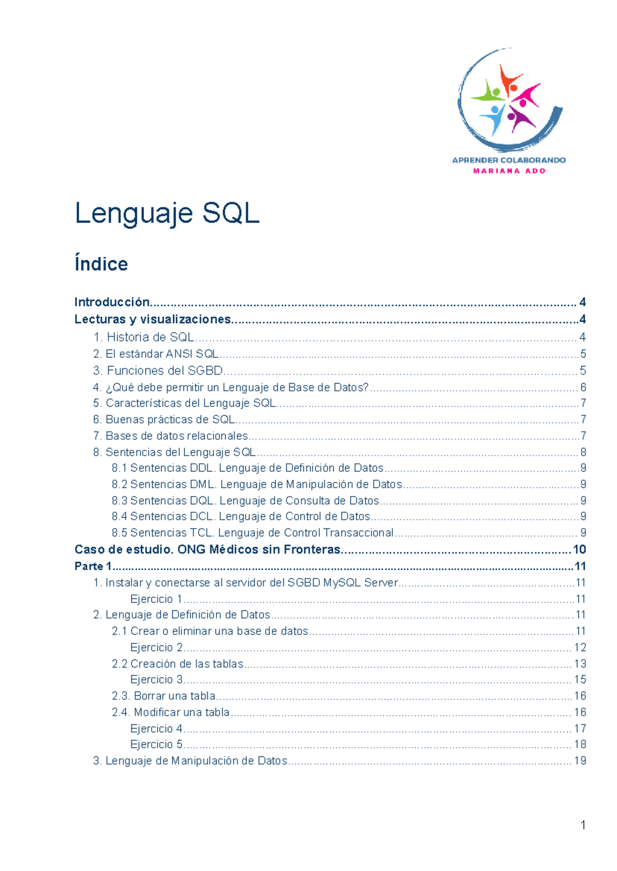 El Lenguaje SQL - Lenguaje SQL - Studocu