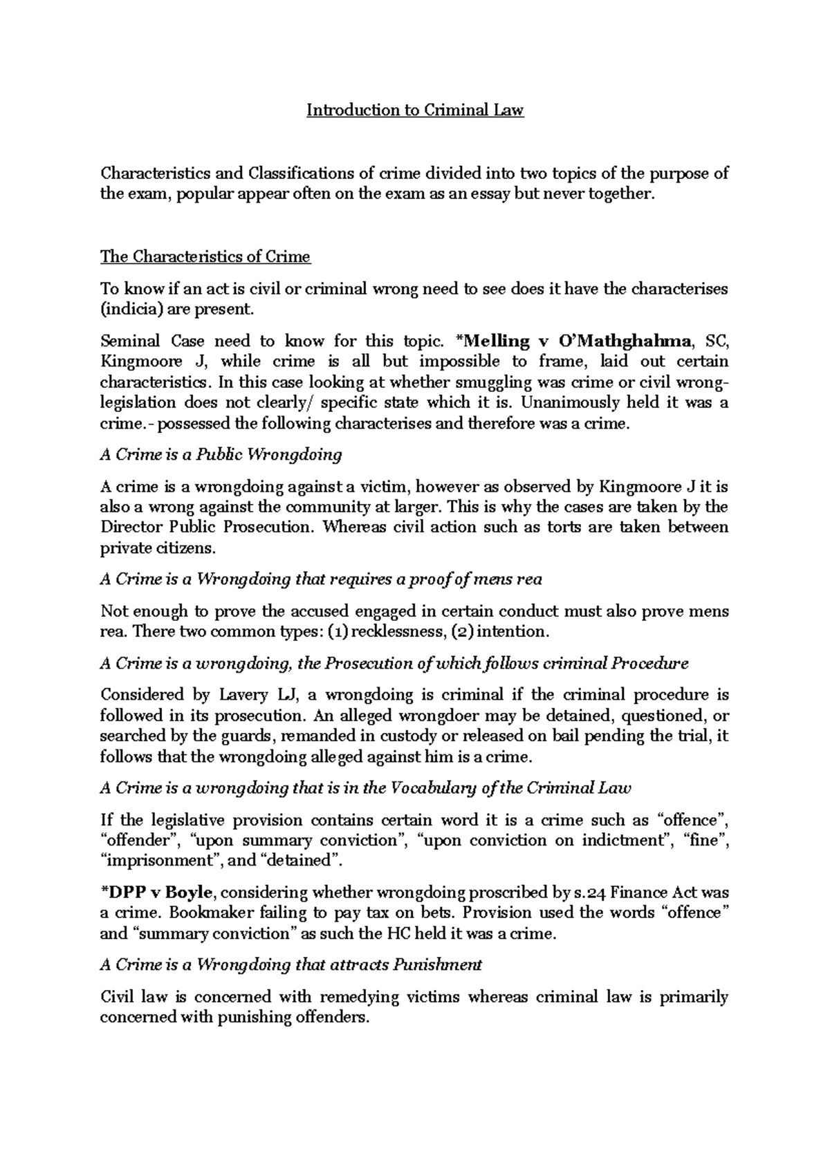 1. Introduction to Criminal Law - Introduction to Criminal Law ...