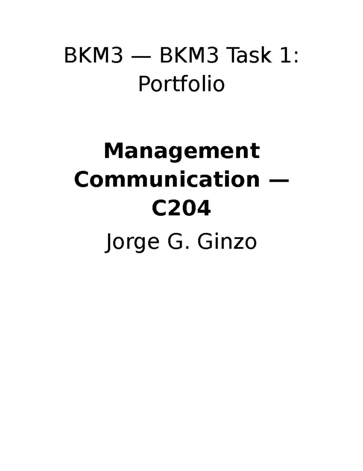 BKM3 Task 1 Portfolio - Task 1 - BKM3 — BKM3 Task 1: Portfolio ...