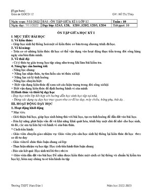 Đề cương GDKT PL 10 - Chỉ có trong chương trình mới sách GDKT và PL 10 ...