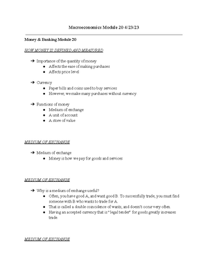 ECO2013 Macroeconomics Module 3 - Macroeconomics Module 3 3/16 ...