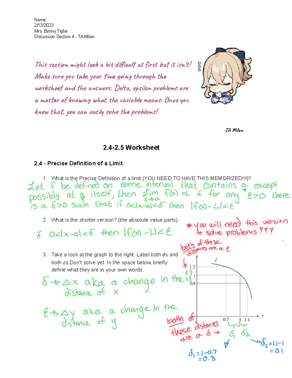 20914399 - worksheet - 2/13/ Mrs. Bonny Tighe Discussion Section 4 - TA ...