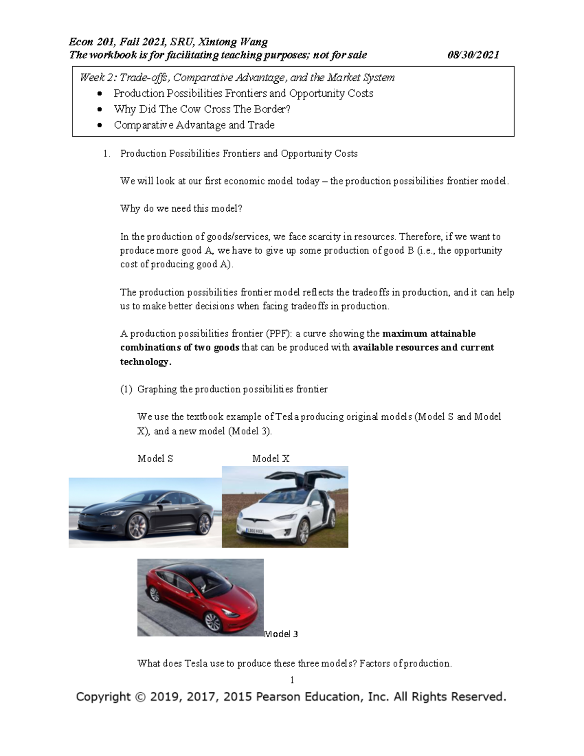 Econ Workbook Week 2 Fall2021 - The workbook is for facilitating ...