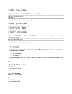SQL Notes-33-36 - The basic syntax of a FULL JOIN is as follows − ...