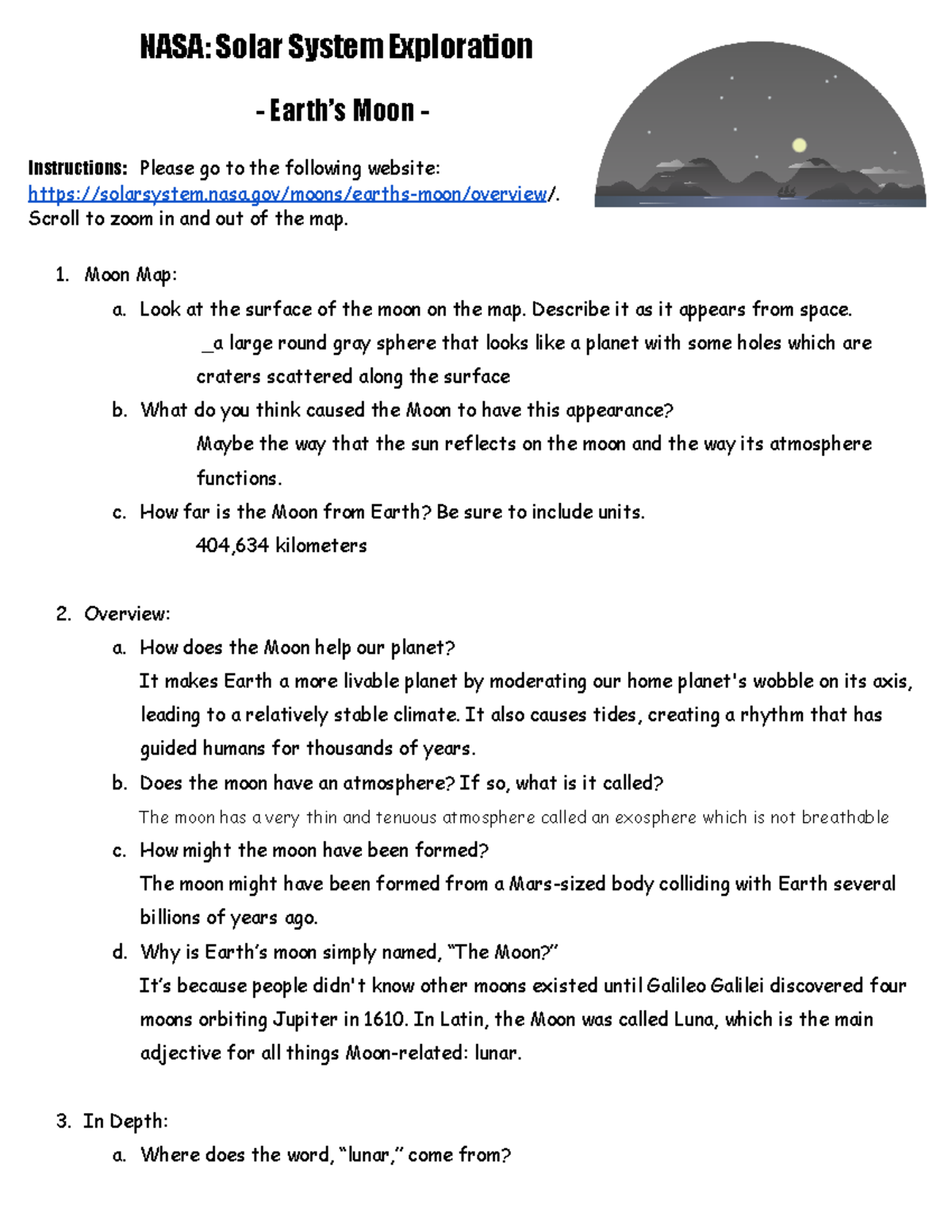 - NASA - Webquest - Earth's Moon - 7750308 - NASA: Solar System ...