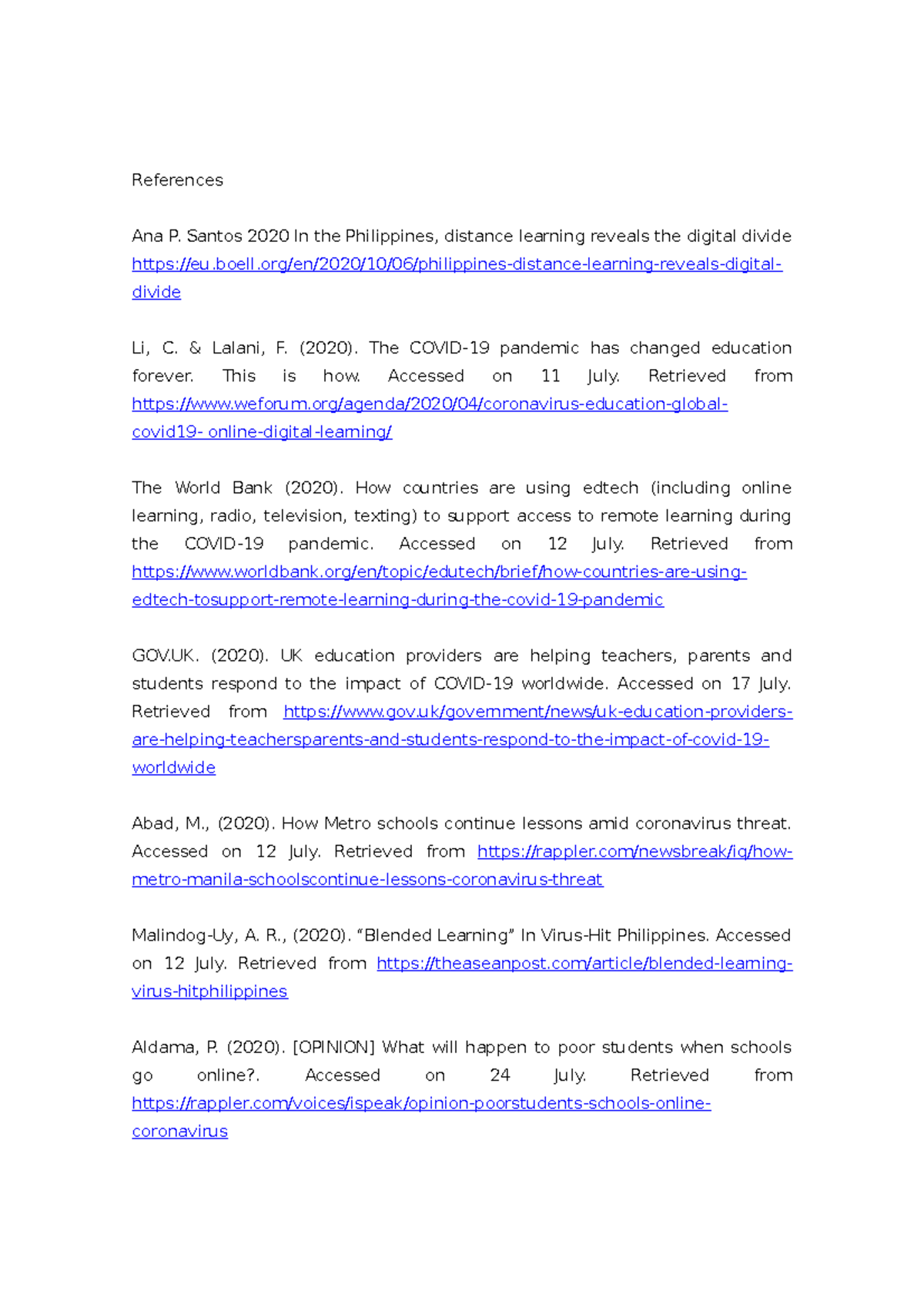 References example in research grade 11 research capstone - References ...