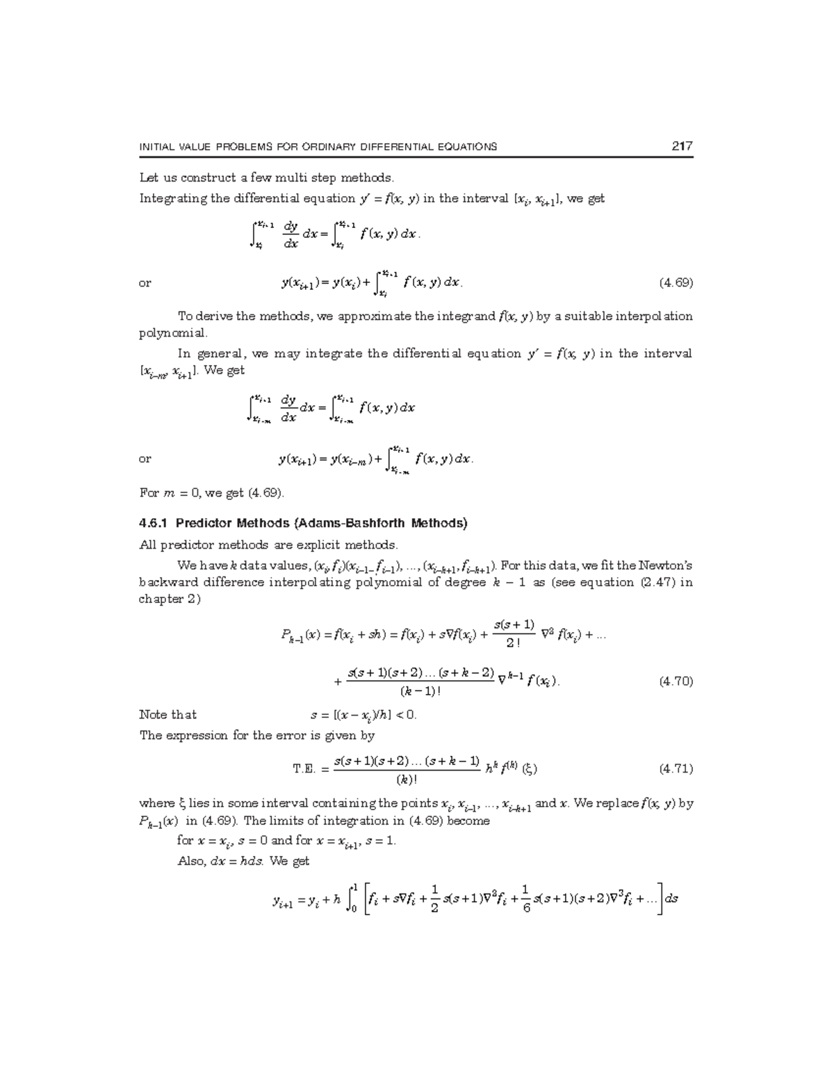 Numerical Methods-13 - ####### INITIAL VALUE PROBLEMS FOR ORDINARY ...