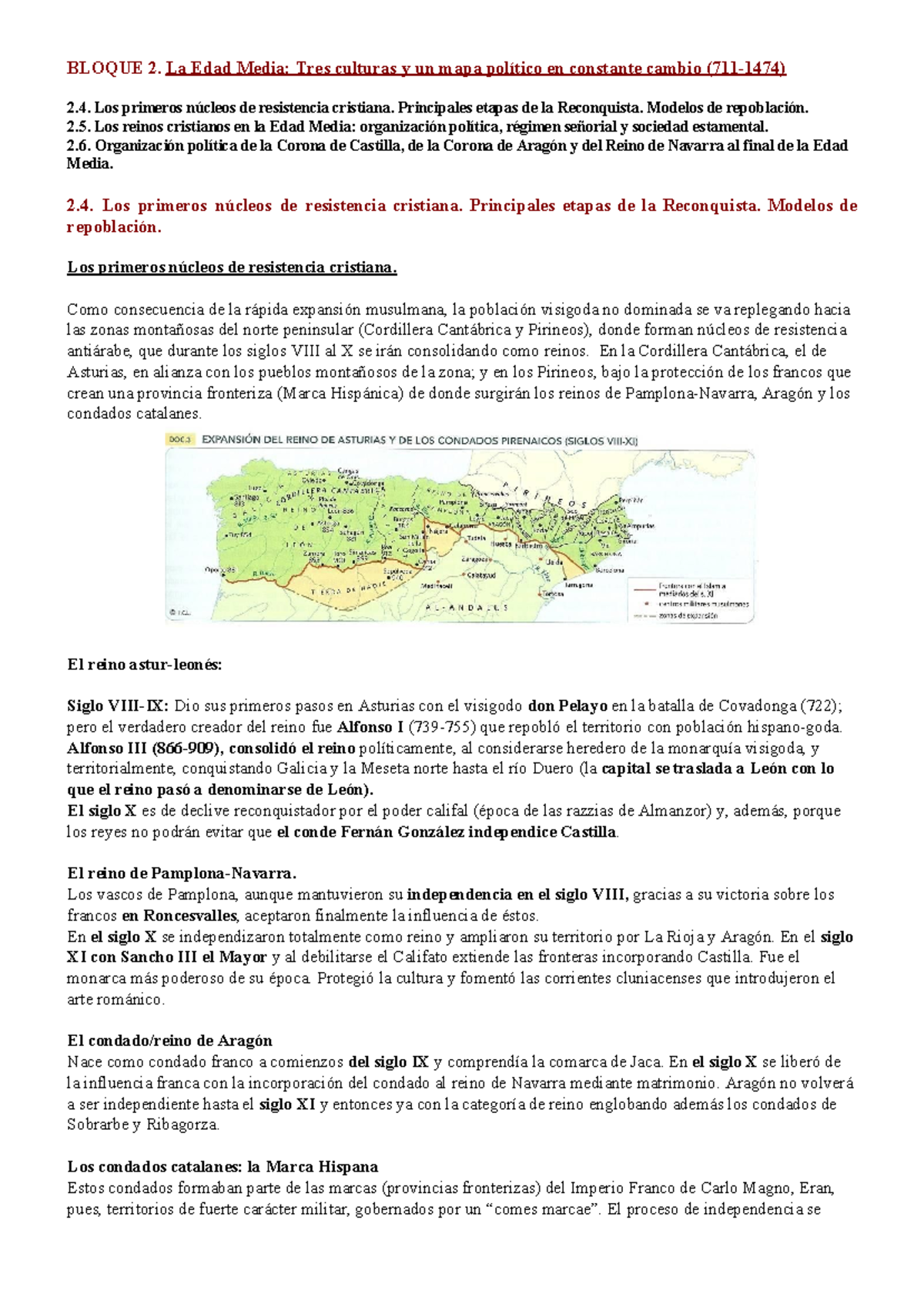 Bloque 2. Segunda parte. Los reinos cristianos - BLOQUE 2. La Edad Media: Tres culturas y un ...