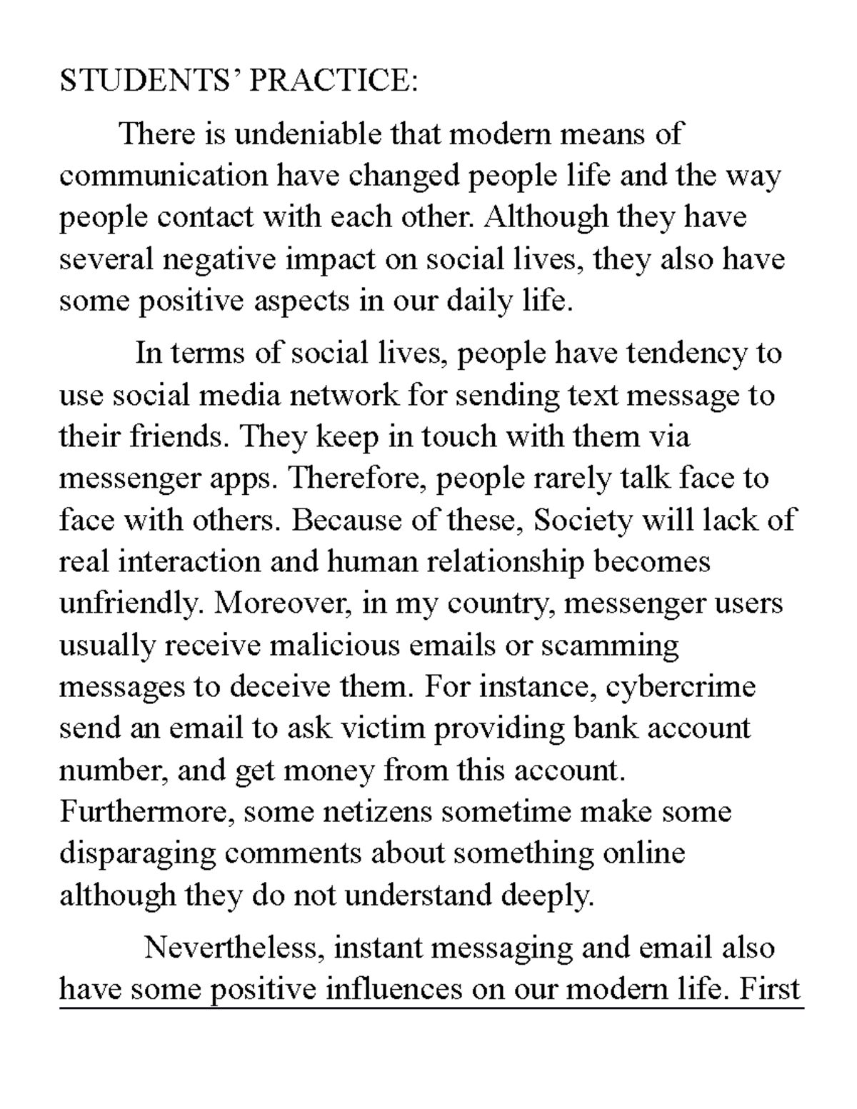 CI-4-5-U4-SB-Writing Practice T2-Students' Moderns forms of ...