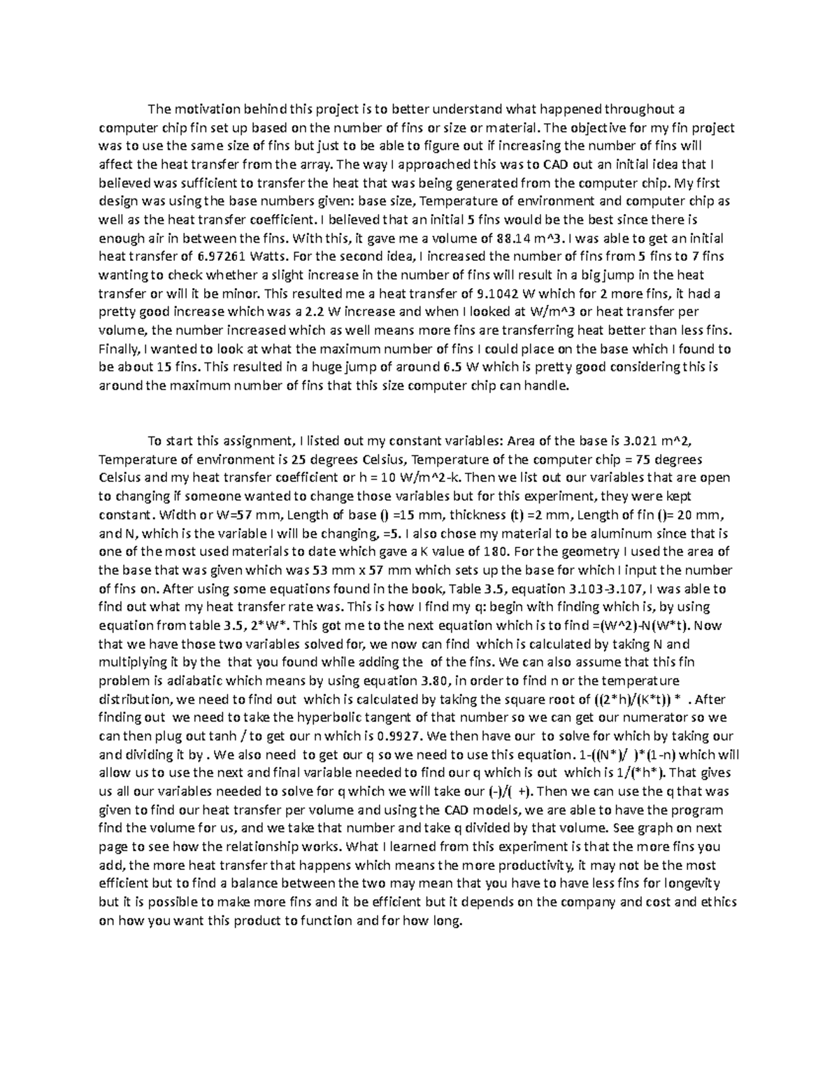 ME612 Writeup - Write up for project - The motivation behind this ...