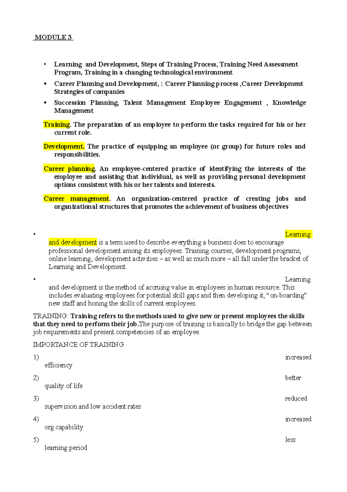 HRM Module 3 - hrm mba sem 2 - hrm unit 3 notes, carefully written ...