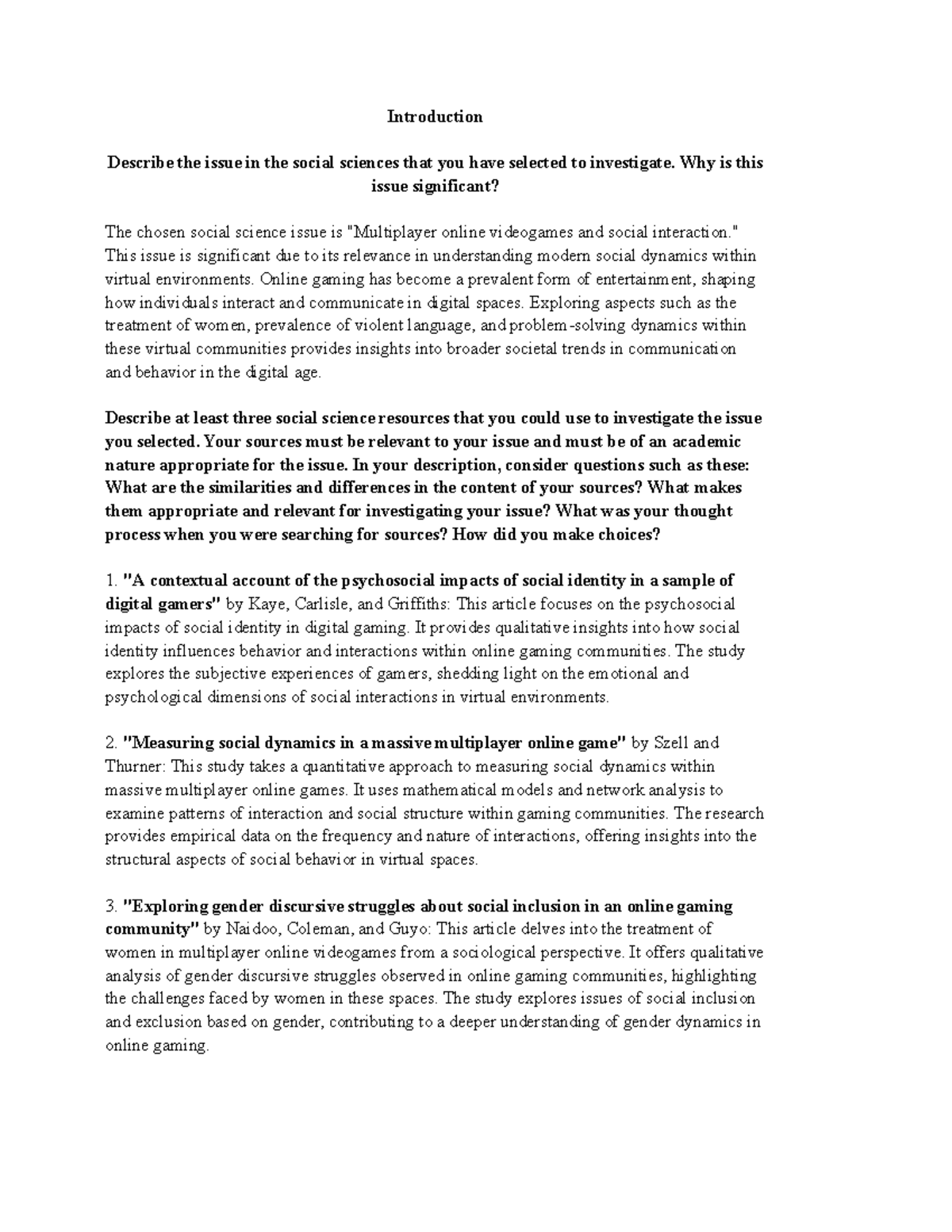 5-2 Project One Research Investigation(4) - Introduction Describe the ...