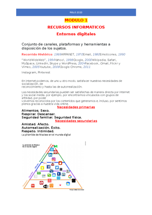 Recursos informáticos Mod 1 y 2 - Recursos informáticos Módulo 1 ...