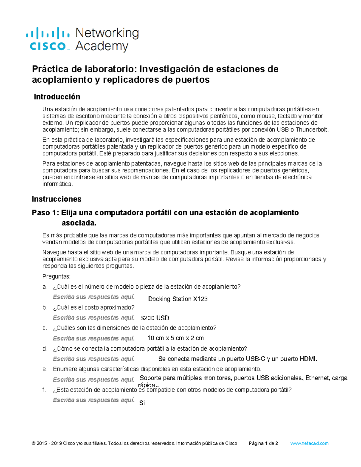 7.1.2.8 Lab - Research Docking Stations and Port Replicators.pdf ...