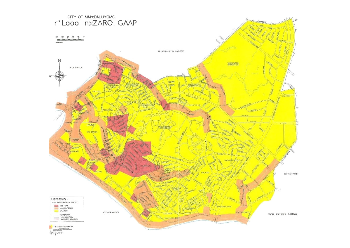 Mandaluyong-hazard-maps - CITY OF MAhtDALUYOMG r°Looo nxZARO GAAP FLOOD ...