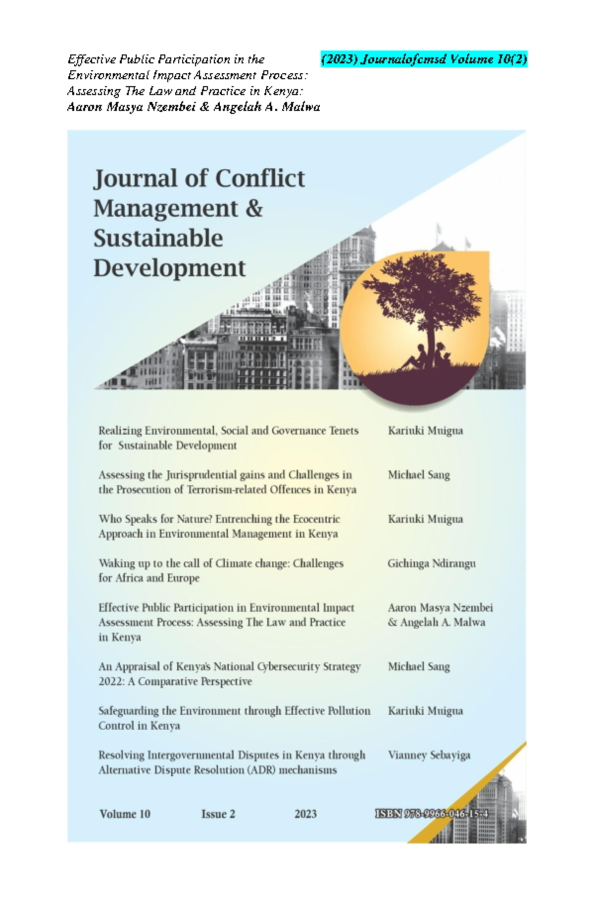 Effective Public Participation in the Environmental Impact Assessment ...