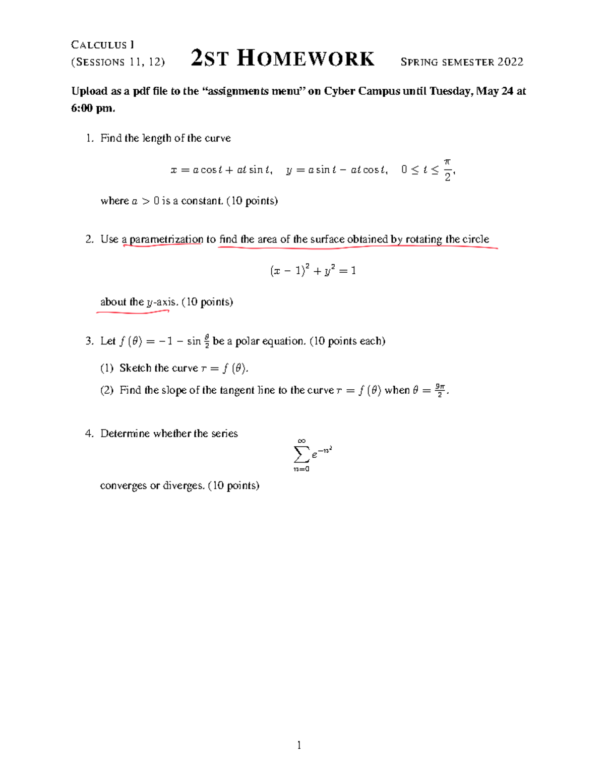 Homework 2 In Sogang Univ Calculus I Sessions 11 12 2 St Homework Spring Semester 2022