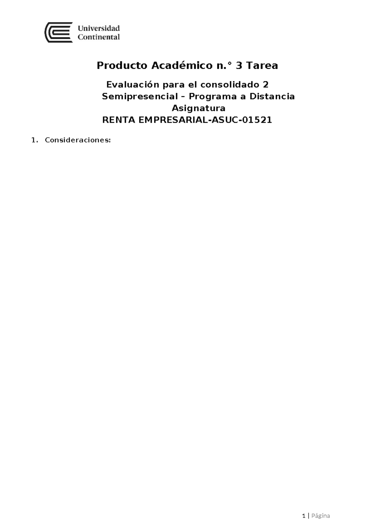PA03 Huaman Perez Maria Veronica - Producto Académico n.° 3 Tarea Evaluación para el consolidado ...