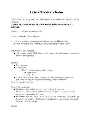 PSYC UN2640: Intro to Social Cognition Columbia UNY Study guide - PSYC ...