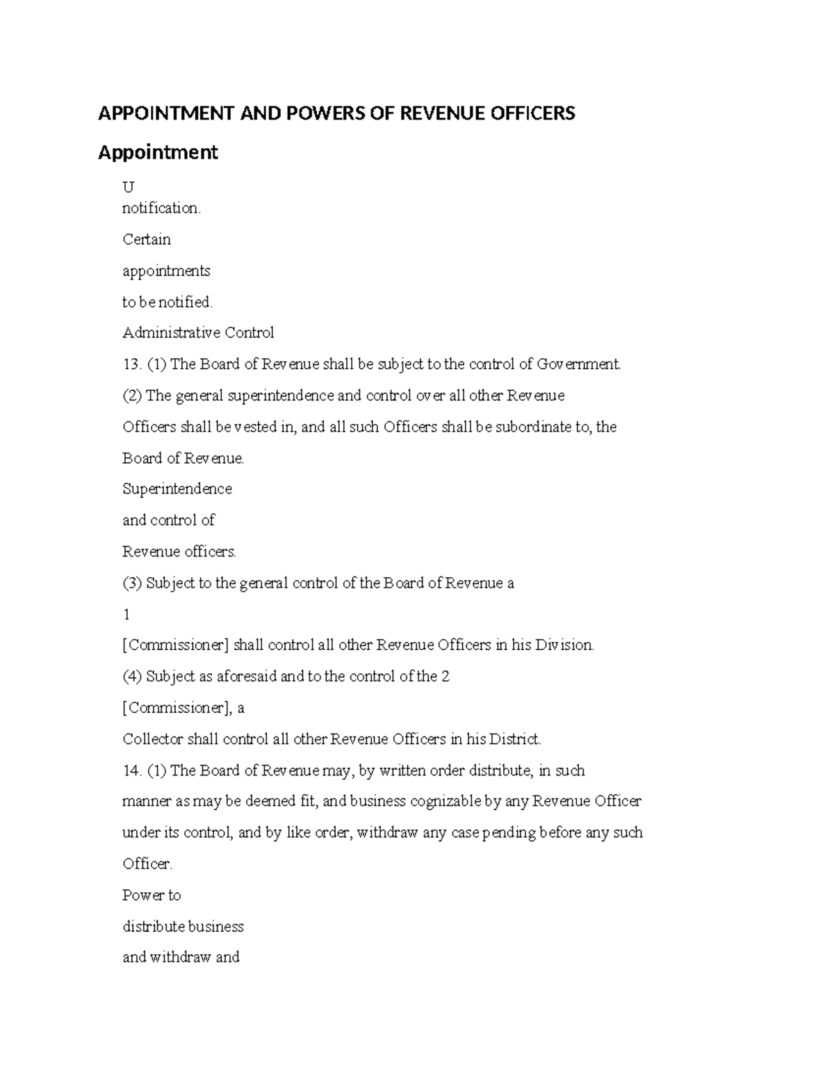 1605027792 appointment and powers of revenue officers - APPOINTMENT AND ...