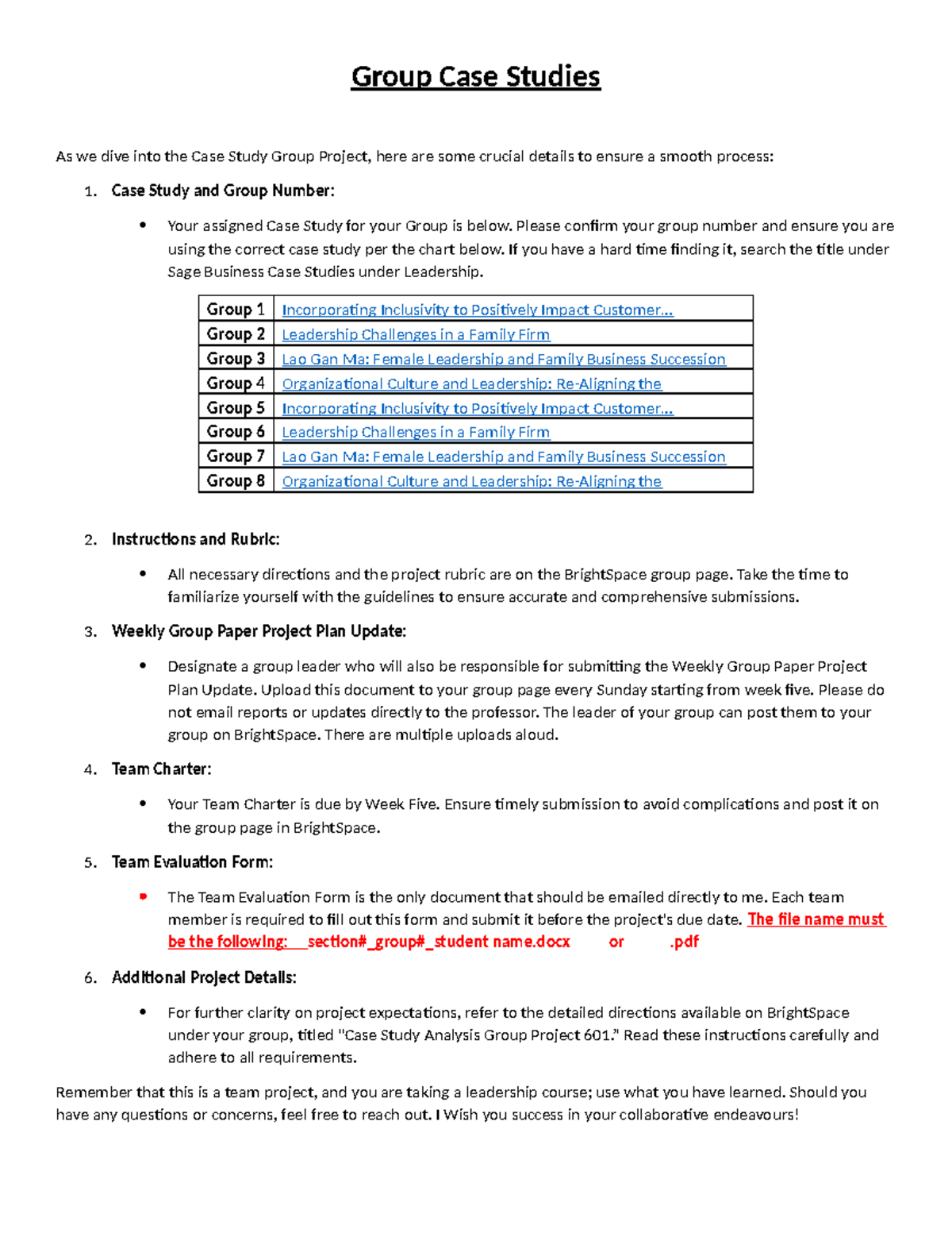 Group Case Studies - Leadership in Global Context - Group Case Studies ...