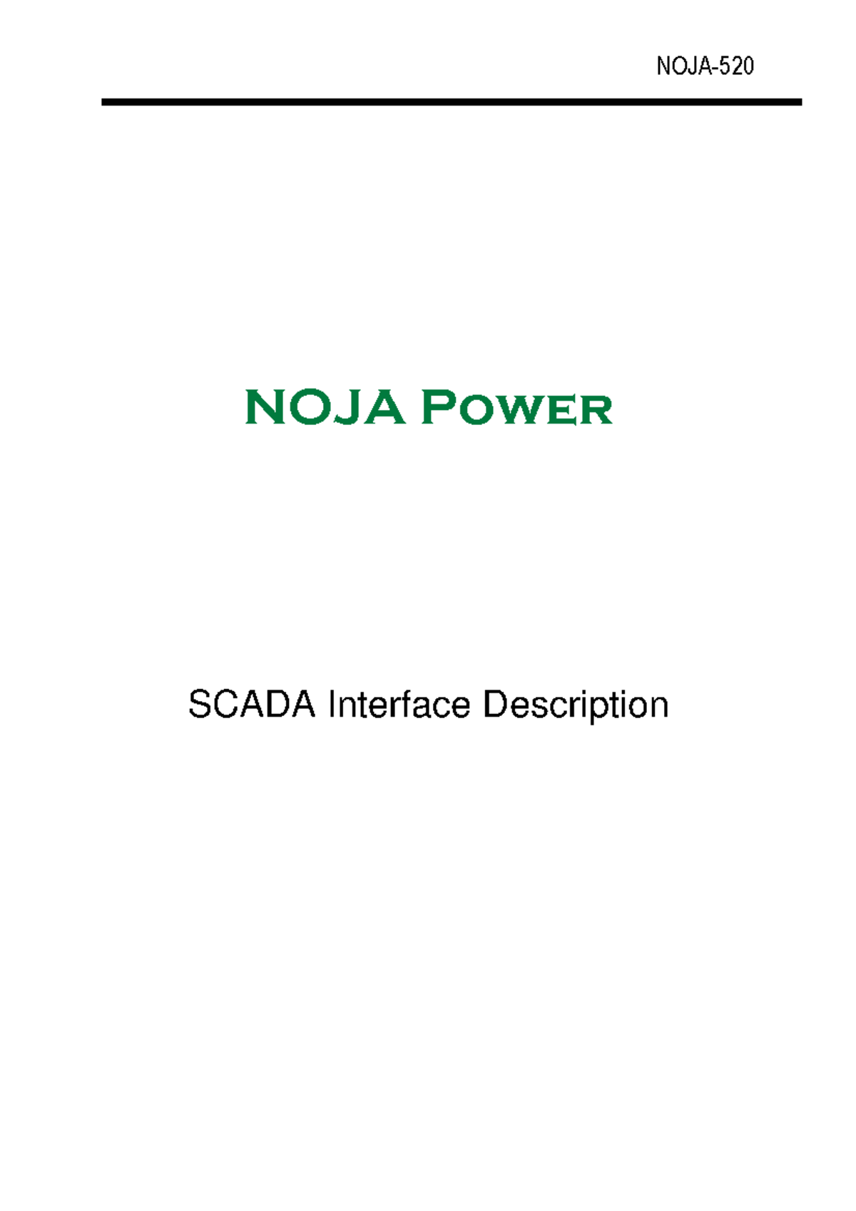 Dokumen - Manual NOJA - NOJA Power SCADA Interface Description User ...