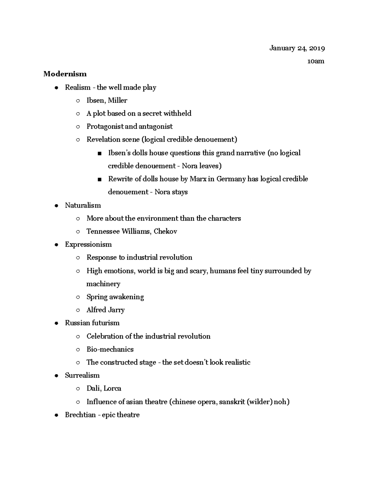 TH3 Notes 2 - Professor Morgan Jenness - January 24, 2019 10am ...