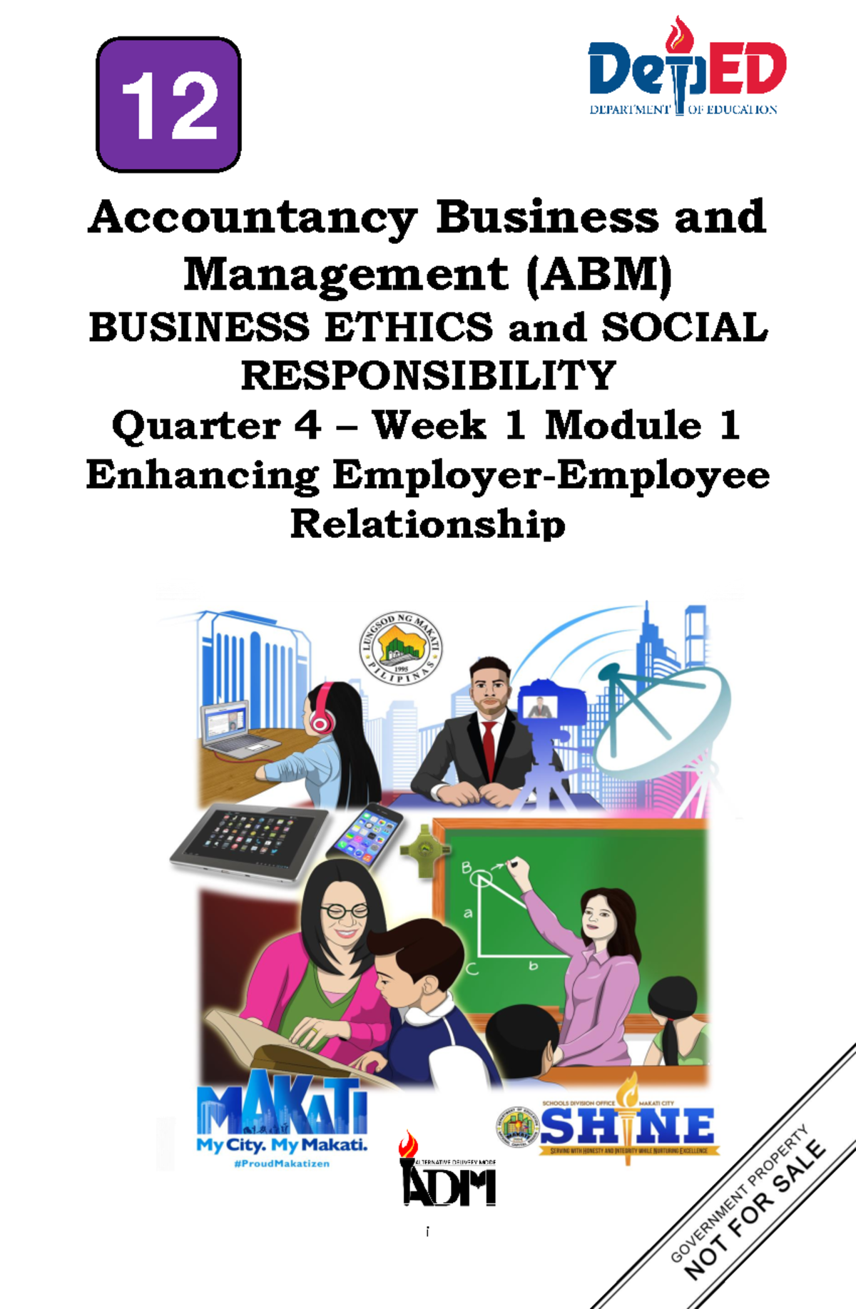 1 - MODULE - i Accountancy Business and Management (ABM) BUSINESS ETHICS and SOCIAL ...