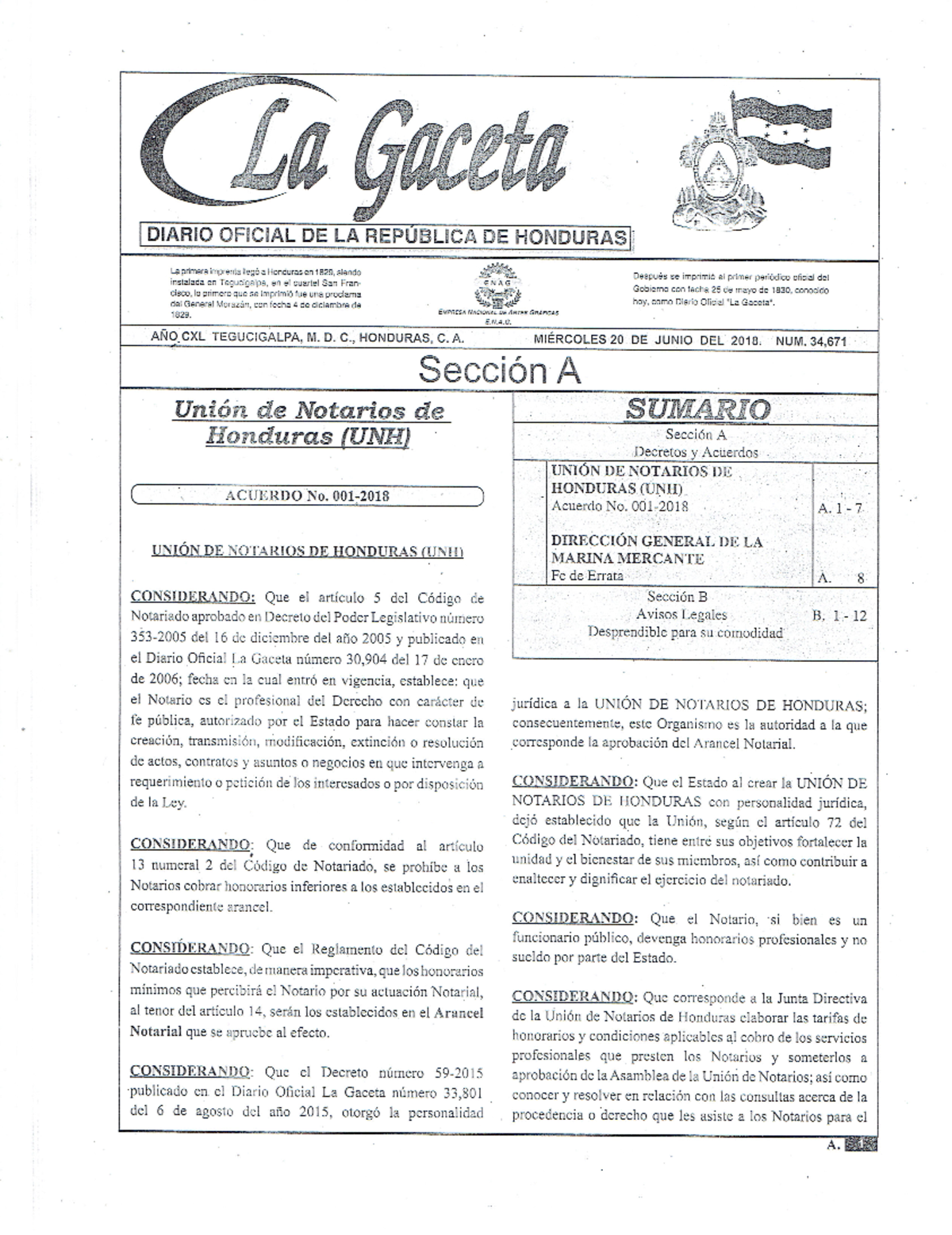 Arancel- Notarial-02072018 - Derecho Notarial - Studocu