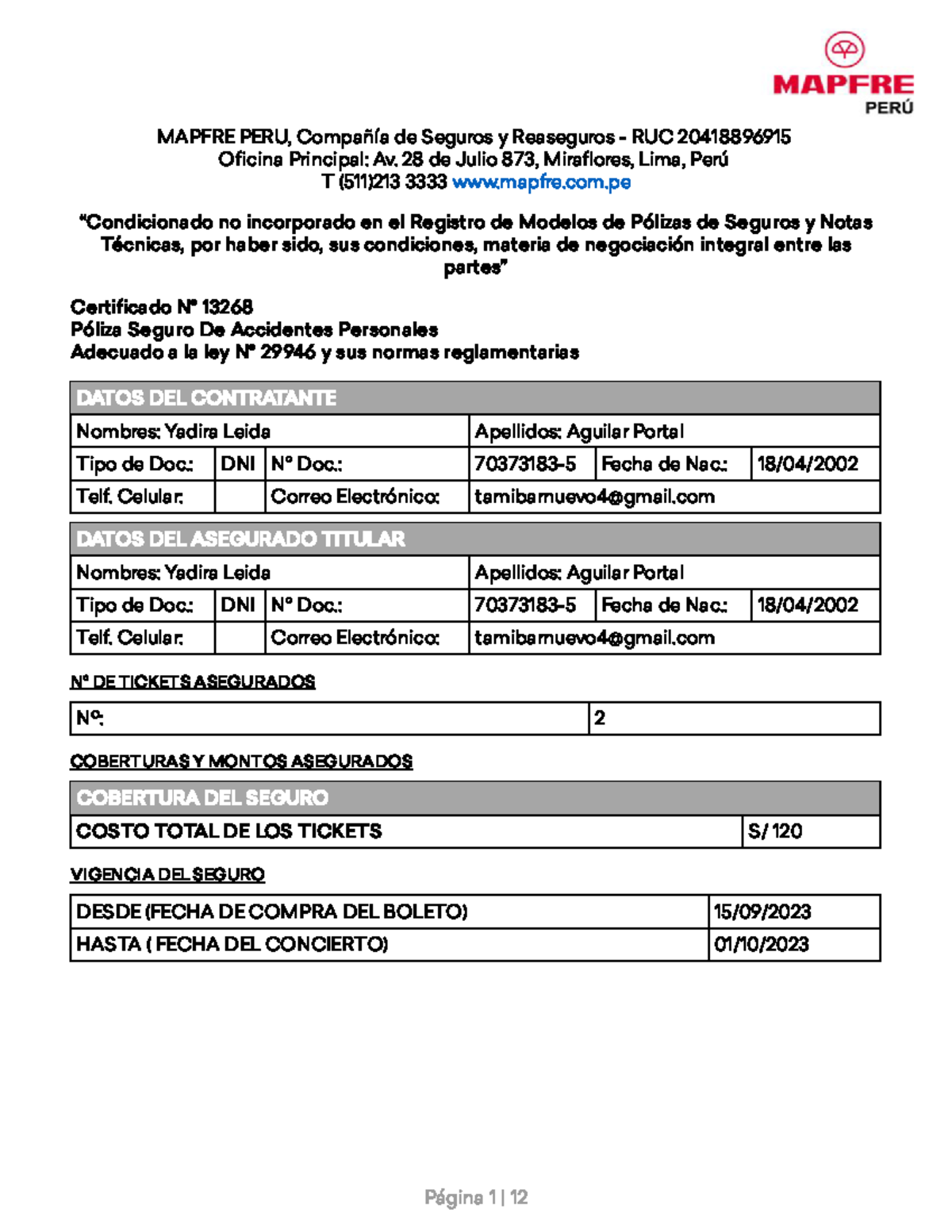 Da7de1d0 fc4e 48af b93c 8967c4cfdd6c - MAPFRE PERU, Compañía de Seguros y Reaseguros - RUC - Studocu