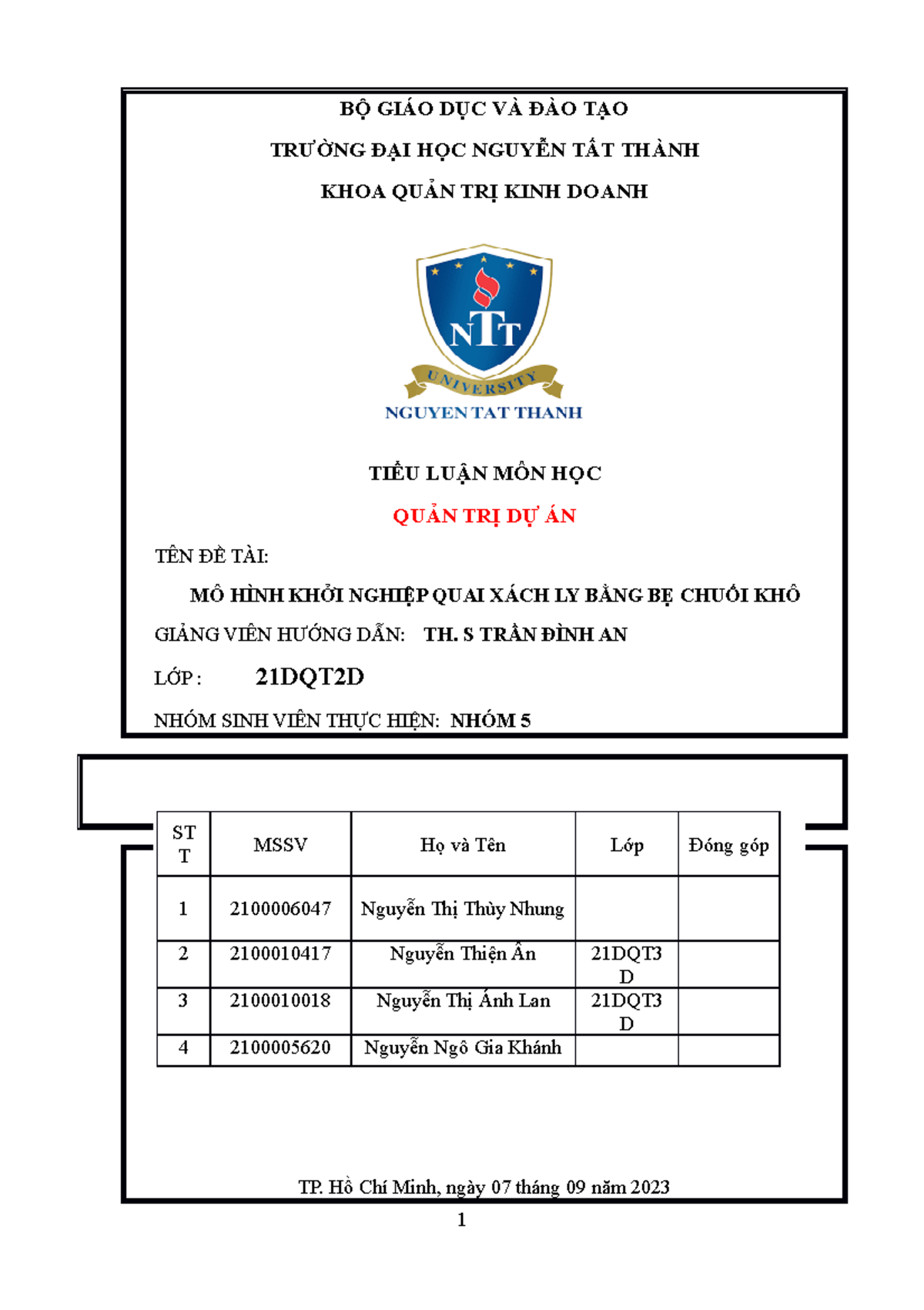 Bìa - Summary Thống kê kinh doanh - BỘ GIÁO DỤC VÀ ĐÀO TẠO TRƯỜNG ĐẠI ...