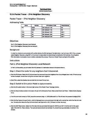 2.9.1 Packet Tracer – Basic Switch and End Device Configuration Answers - CSCO-290 - Studocu
