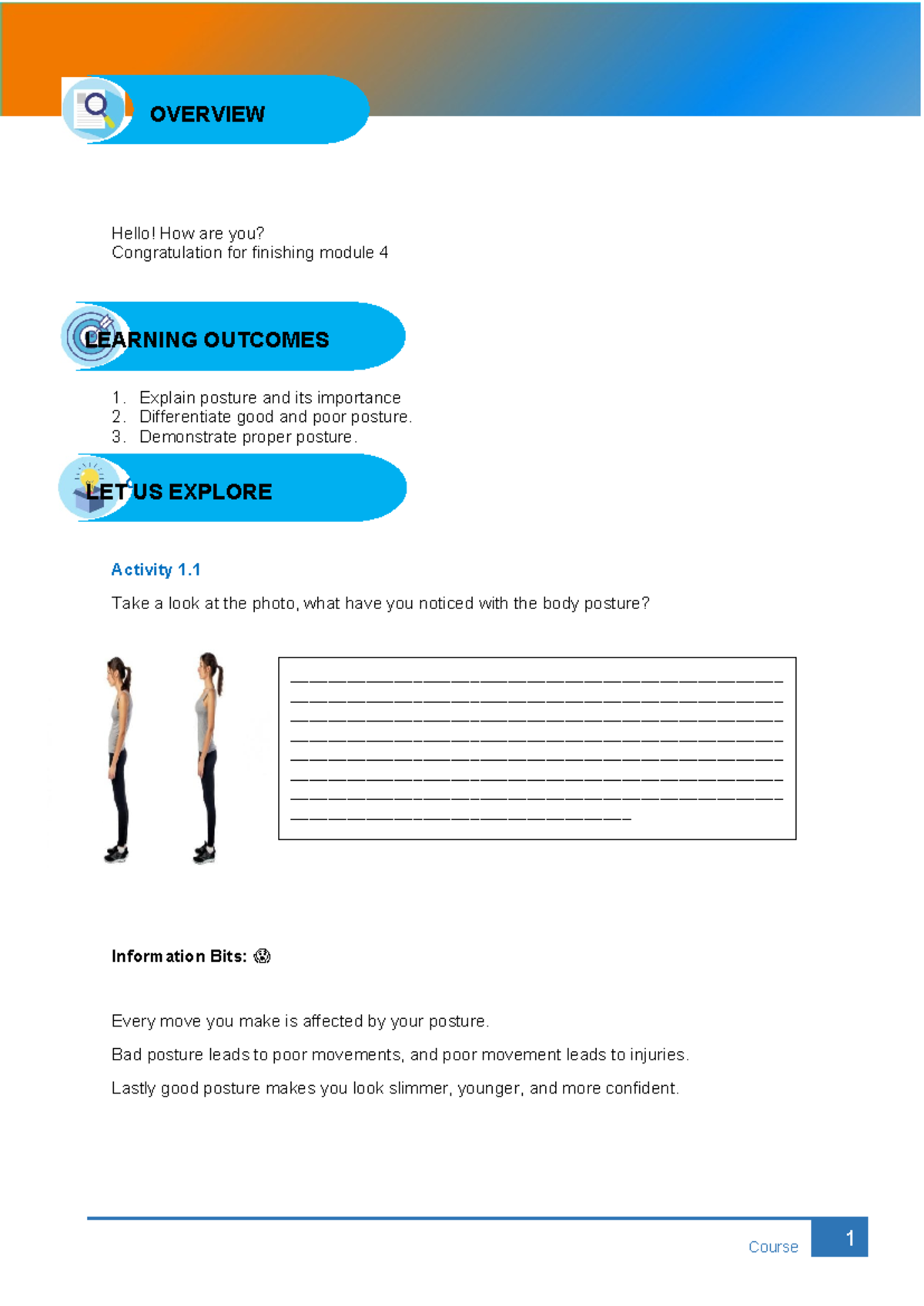 PATH FIT Module 5 - It's alright - Hello! How are you? Congratulation ...