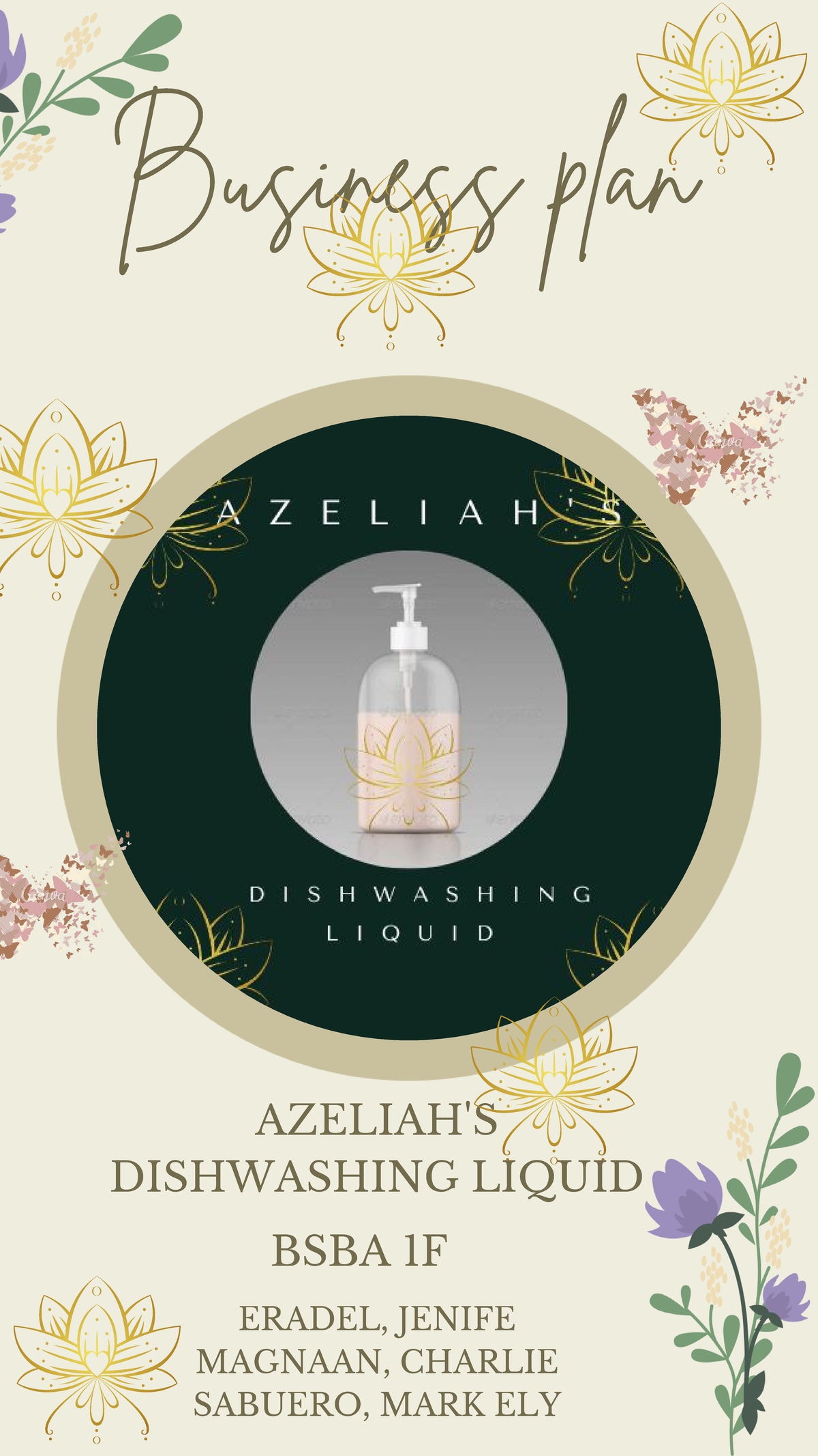 Inbound 5107434308245015077 - Business plan AZELIAH'S DISHWASHING LIQUID BSBA 1F ERADEL, JENIFE ...