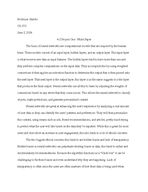 CS-370 Exploring Alpha Go week6 - CS-370 6-1 Discussion: Exploring ...