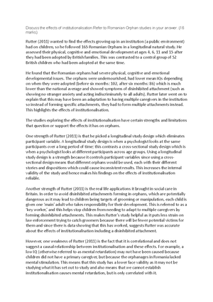 Animal studies 16 - Outline Lorenz’s and Harlow’s animal studies of ...